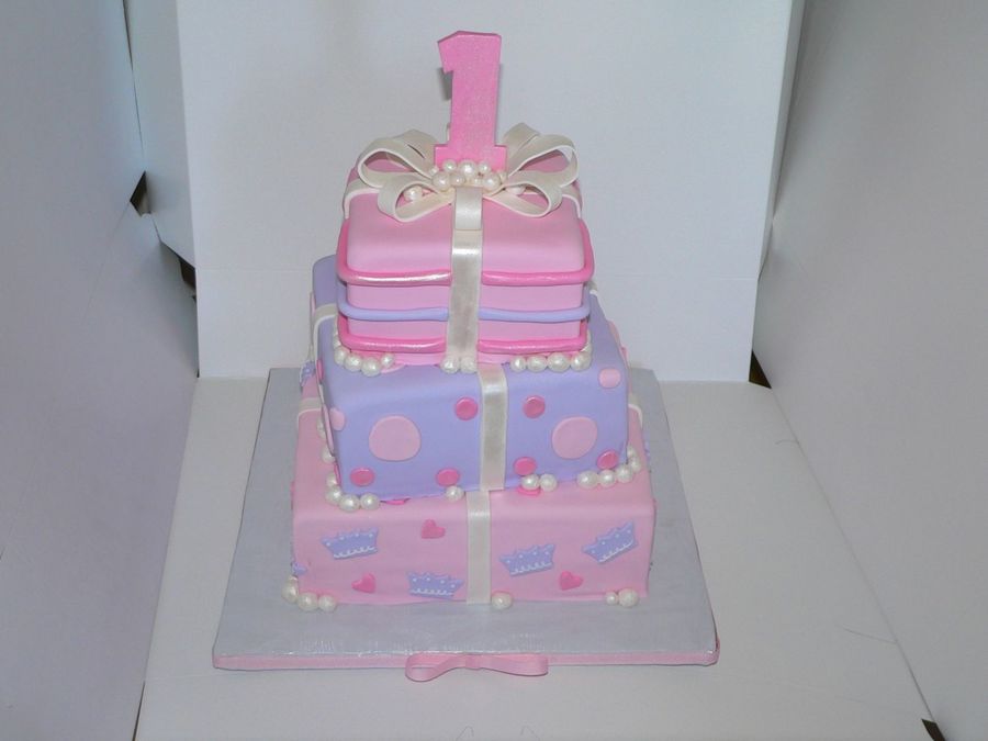 Ava's 1St Birthday Cake - CakeCentral.com