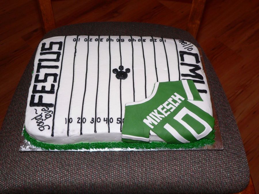 Graduation Football Cake1 - CakeCentral.com