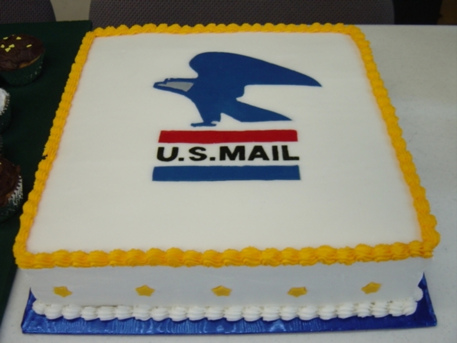 Usps Eagle Emblem Retirement Cake - CakeCentral.com