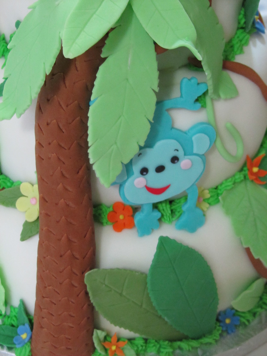 Fisher Price Rainforest Baby Shower Cake - CakeCentral.com