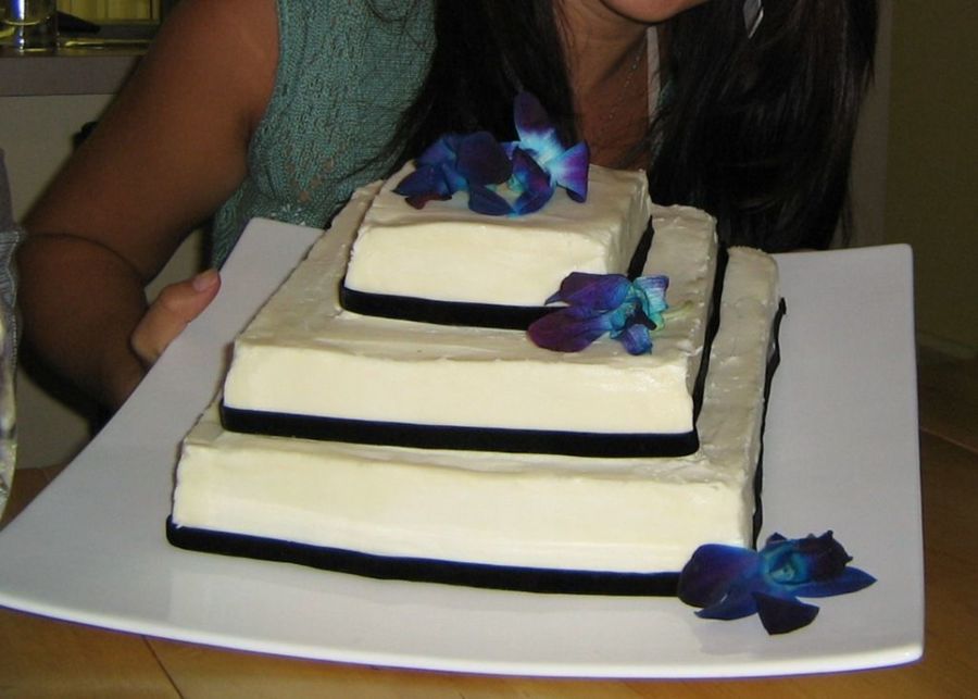 Asian Themed Orchid Cake - CakeCentral.com