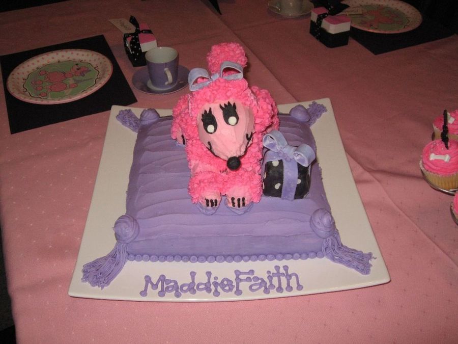 Pink Poodle Cake - CakeCentral.com