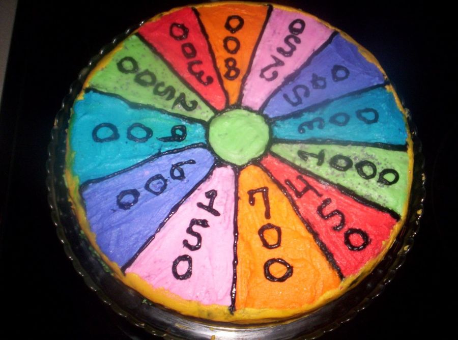 Grandma's Birthday Cake Wheel Of Fortune - CakeCentral.com