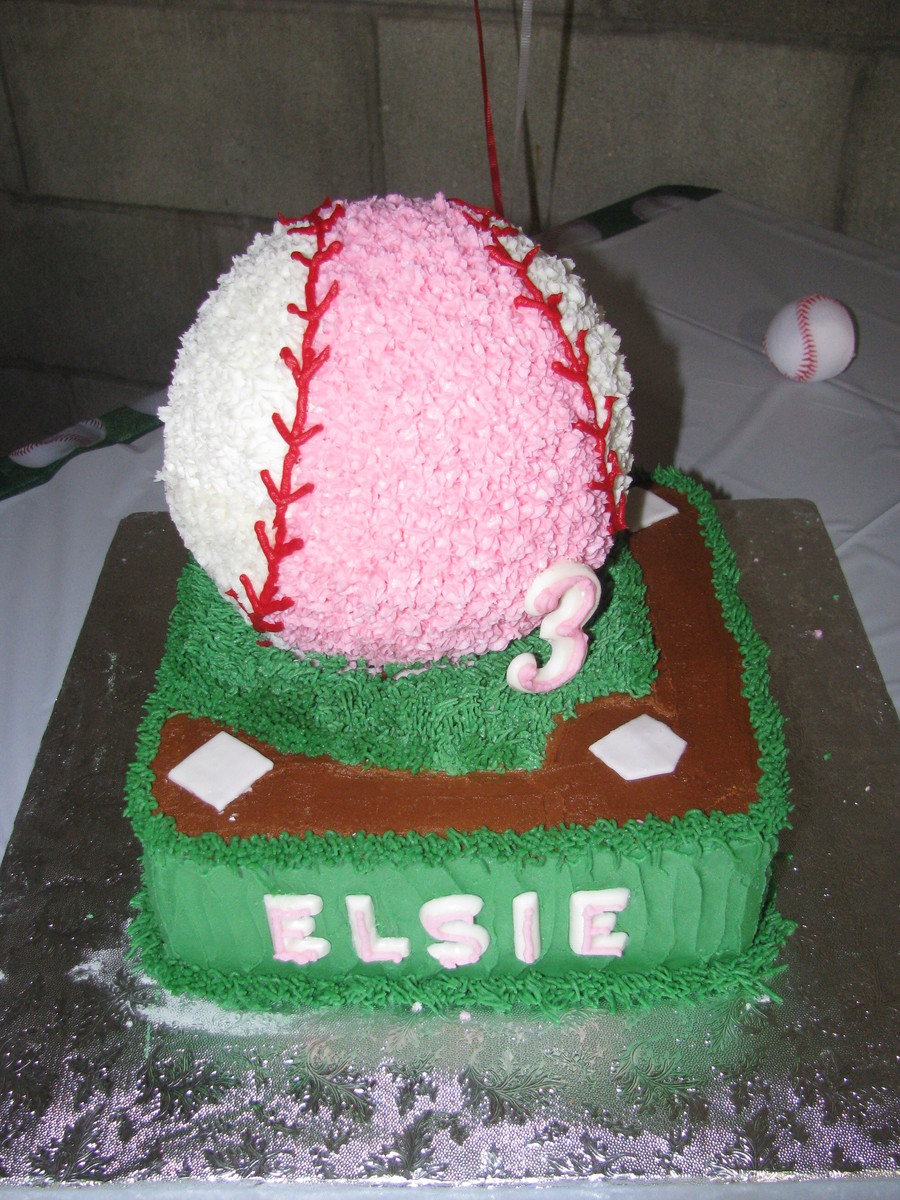 Softball Birthday Cake - CakeCentral.com