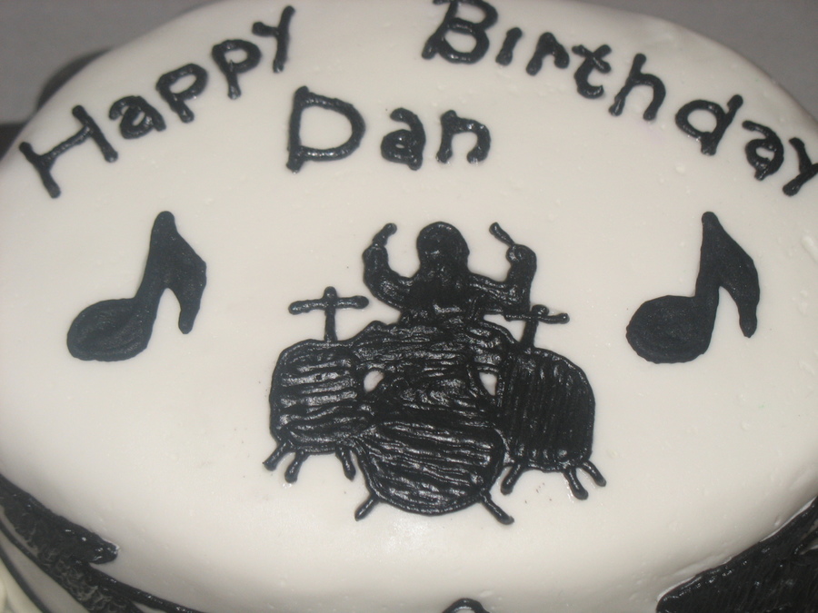 Drummer Birthday Cake - CakeCentral.com