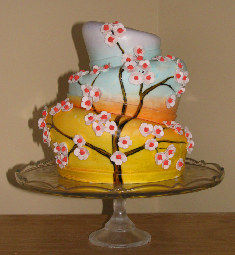 Cherry Blossom Cake - CakeCentral.com