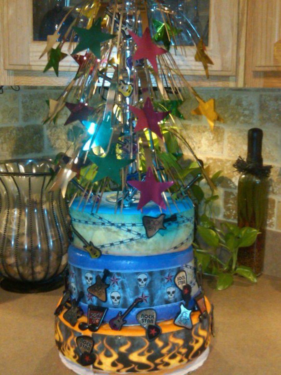 Heavy Metal Rock Star Birthday Cake - CakeCentral.com