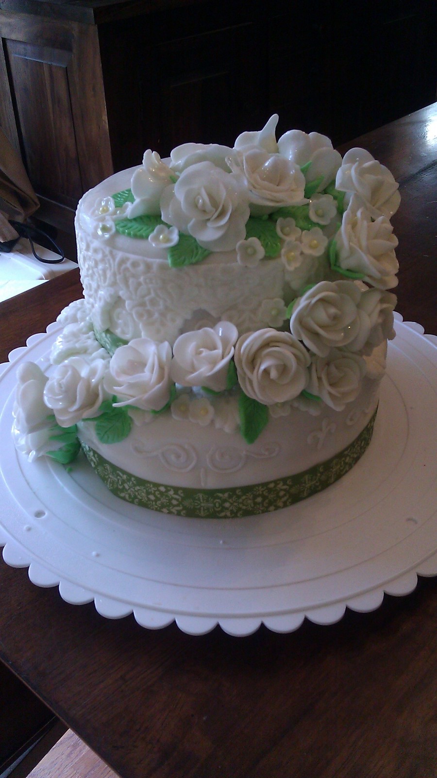 Practice Wedding Cake - CakeCentral.com
