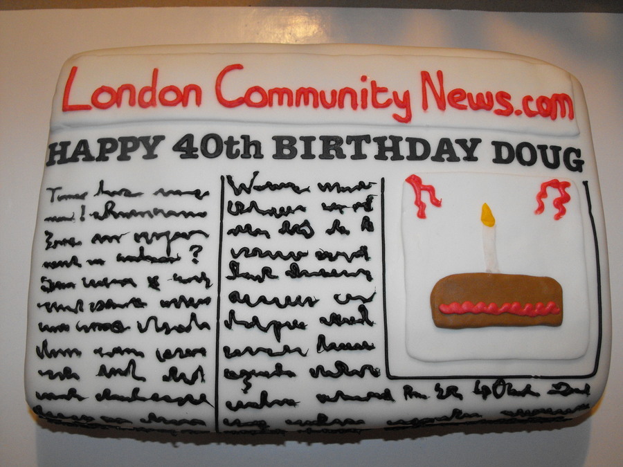 Newspaper - CakeCentral.com