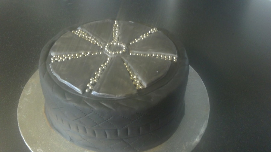 Car Tyre Cake - CakeCentral.com