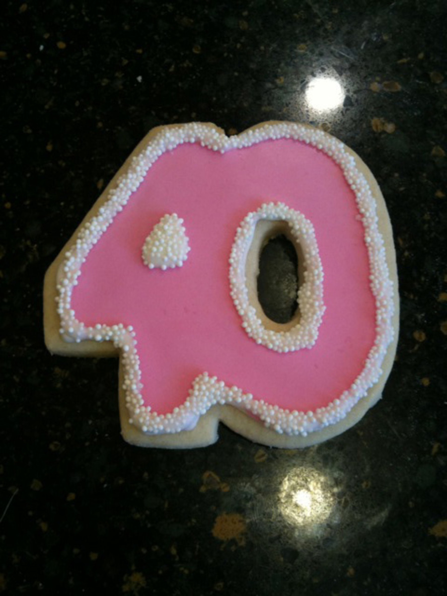 40Th Birthday Cookies - CakeCentral.com