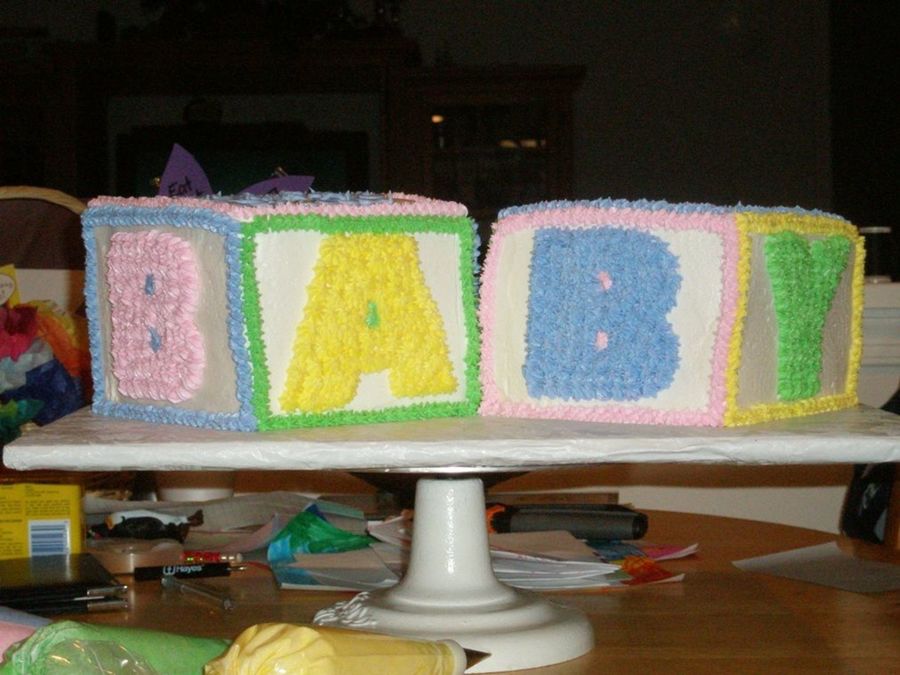 Baby Block Cake - CakeCentral.com