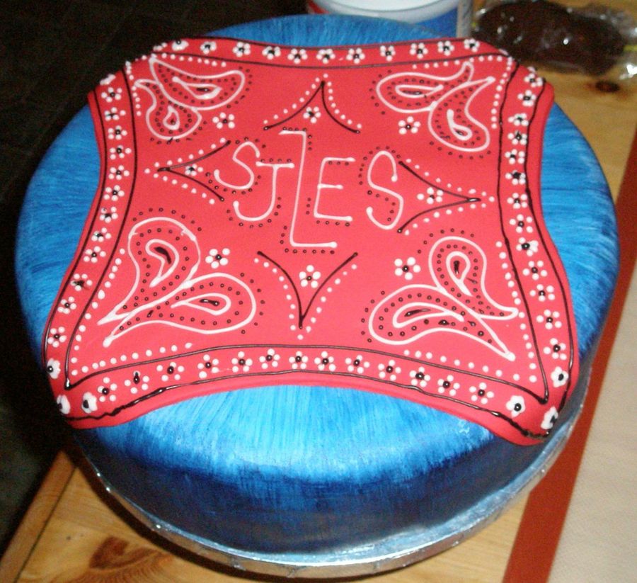 Western/bandana Cake - CakeCentral.com