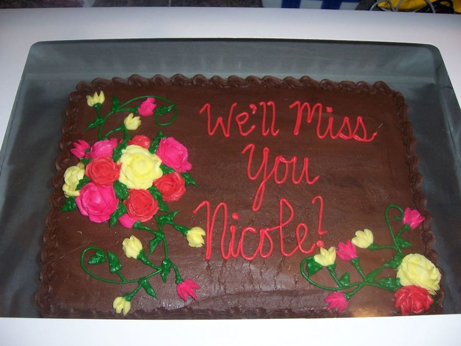 Goodbye Cake - CakeCentral.com