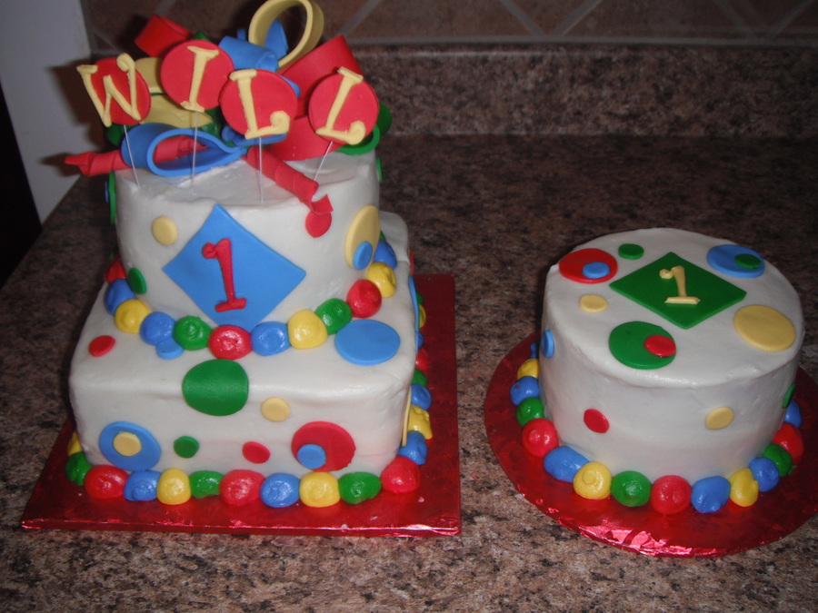 Primary Colors Birthday Cake - CakeCentral.com