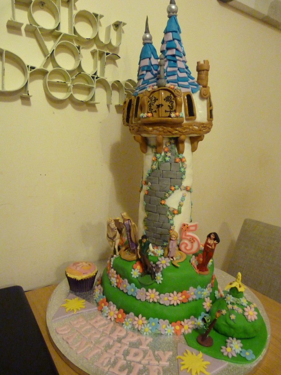 Tangled Rapunzel Tower Cake - CakeCentral.com