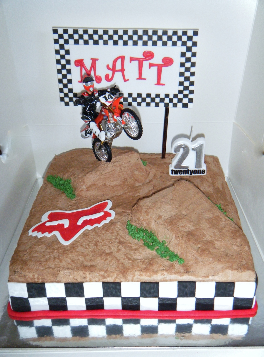 Motocross Cake - CakeCentral.com