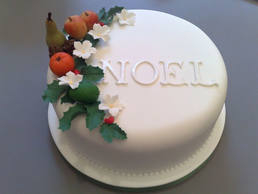 Marzipan Fruits And Holly - CakeCentral.com