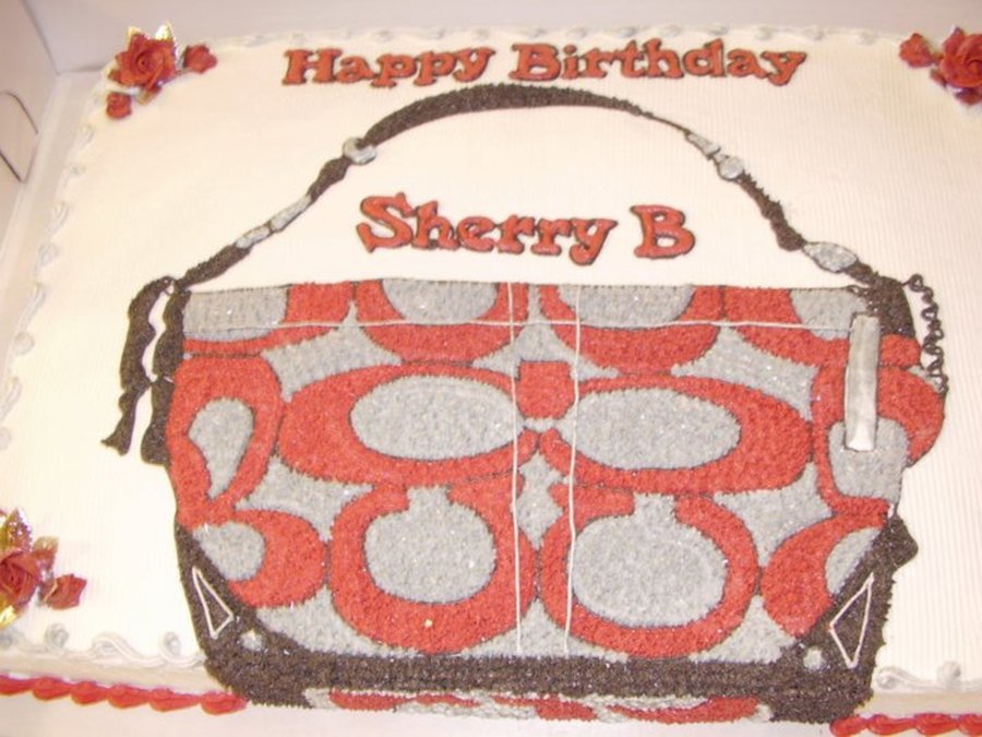 Coach Purse Birthday Cake - CakeCentral.com
