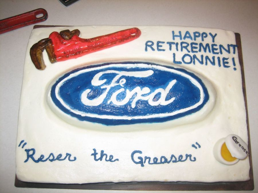 Pipefitter Retires From Ford - CakeCentral.com