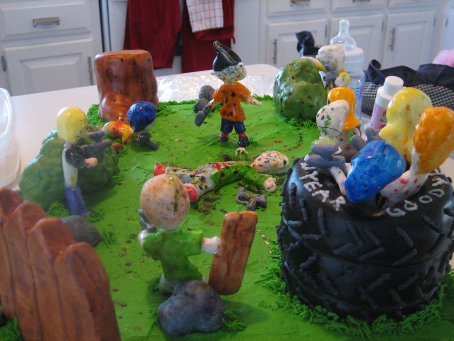 Ed, Edd, Eddy Paintball Cake - CakeCentral.com