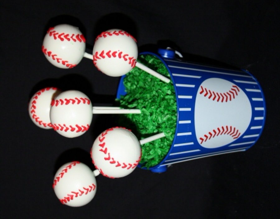 Baseball Cake Pops - CakeCentral.com
