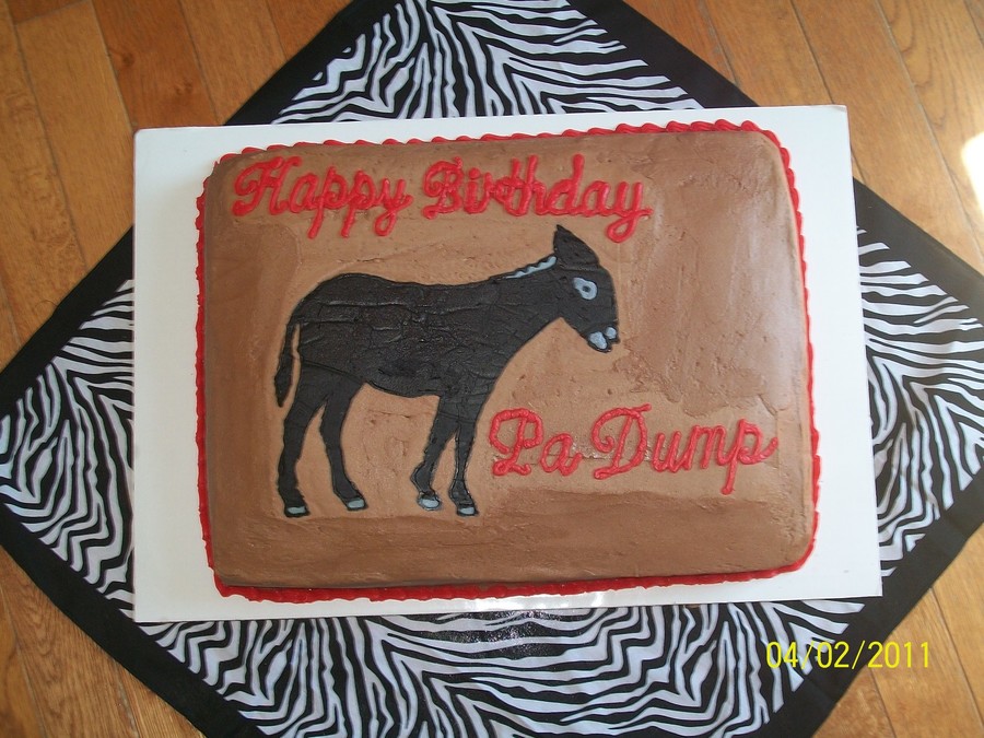 Mule Sheet Cake - CakeCentral.com