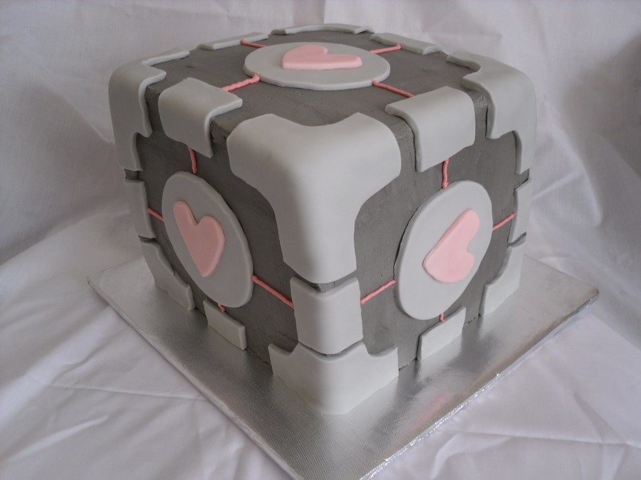 Companion Cube - CakeCentral.com