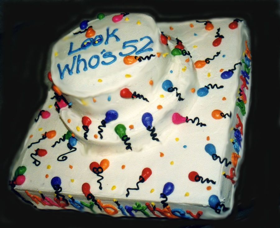 Birthday Cake Balloons Lopsided Tilted - CakeCentral.com