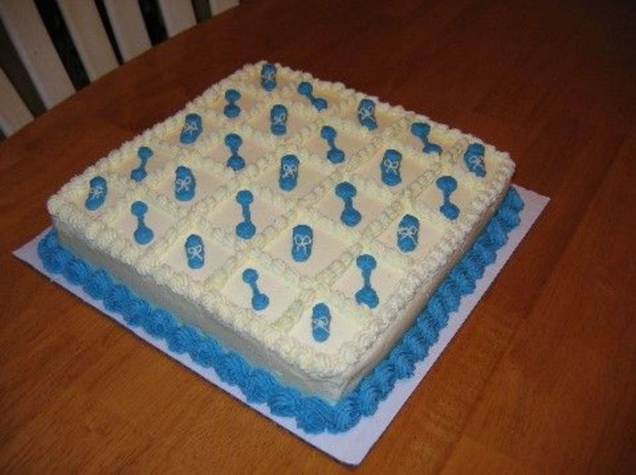Baby Boy Cake Squares - CakeCentral.com