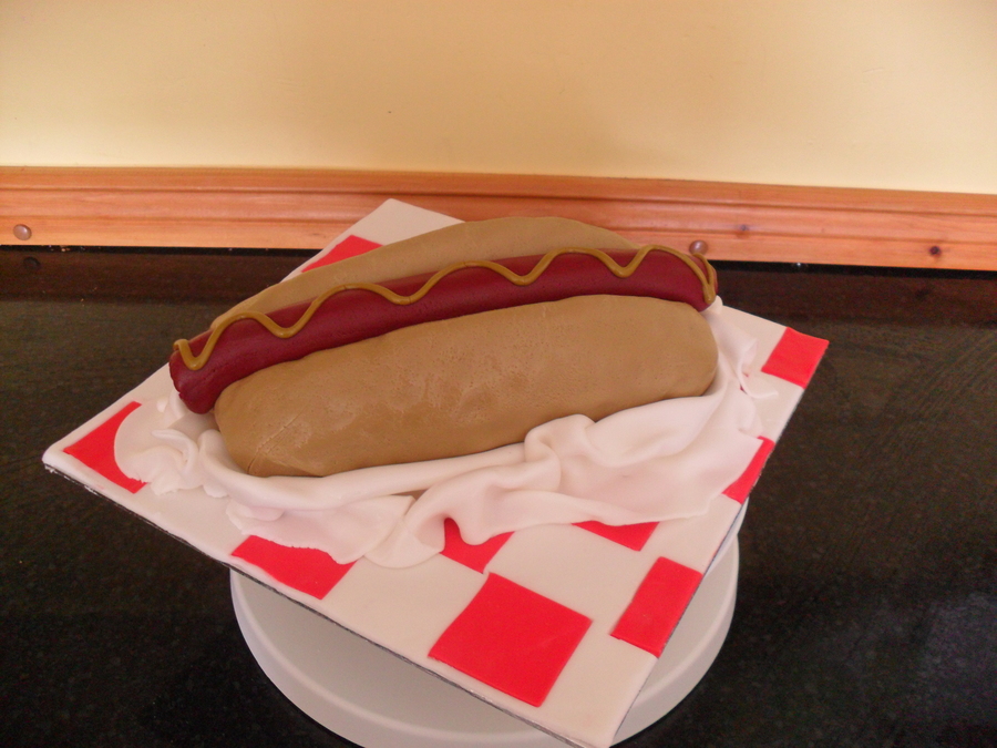 Hot Dog Cake - CakeCentral.com