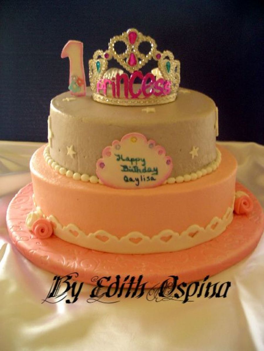 Princess/tiara Cake - CakeCentral.com