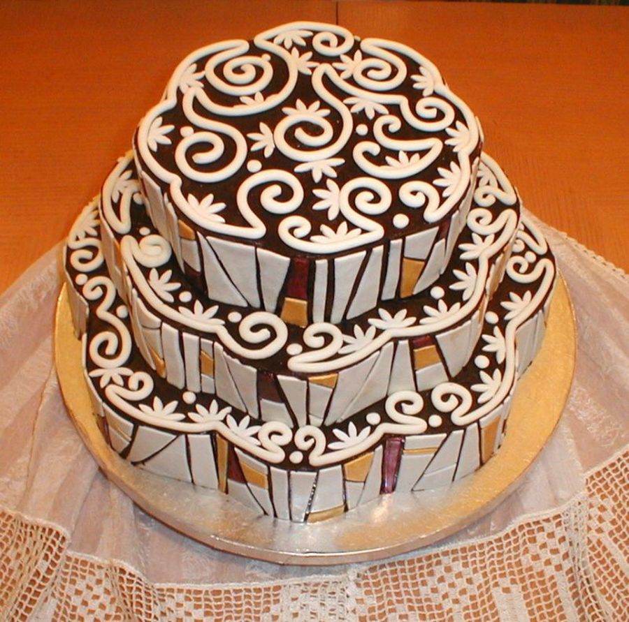 Mosaics And Swirls - CakeCentral.com