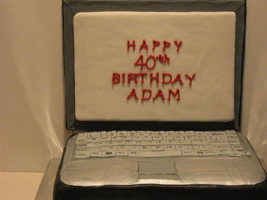 Laptop Cake - CakeCentral.com