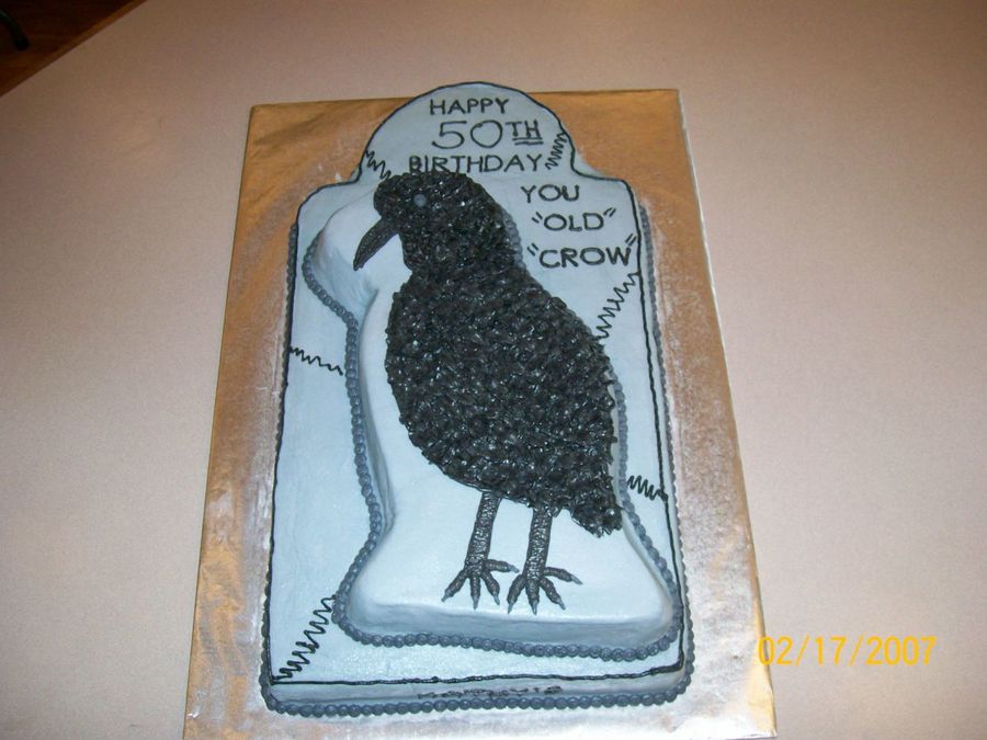 Old Crow Birthday Cake - CakeCentral.com