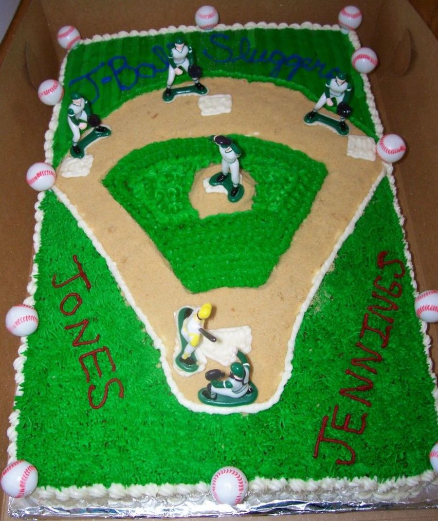 Baseball Field Cake - CakeCentral.com