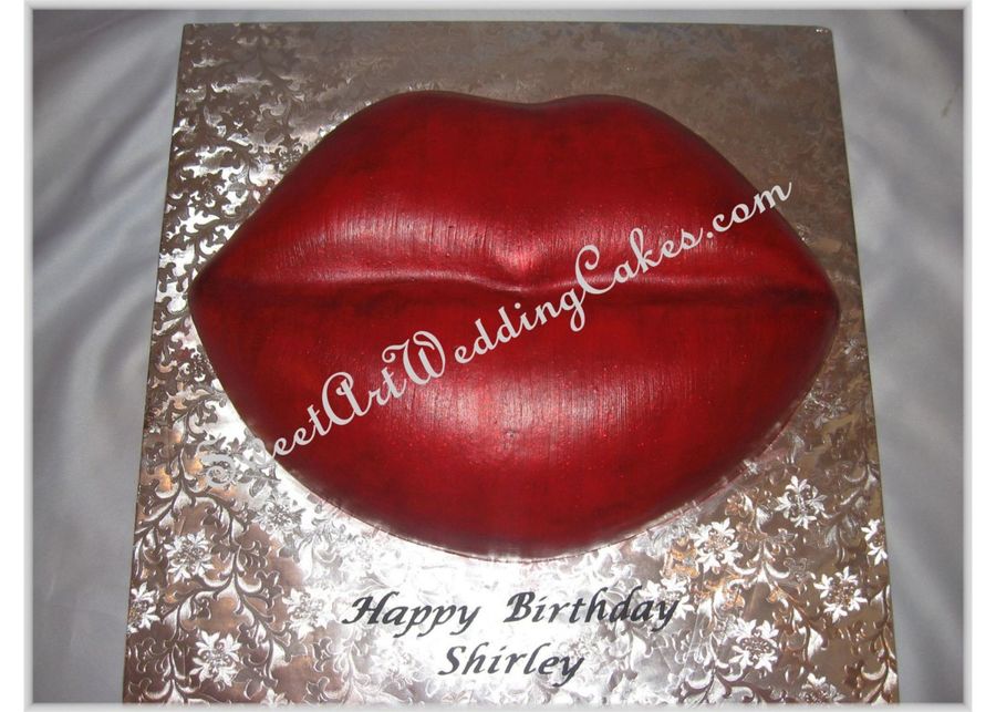 Red 3D Lips - CakeCentral.com