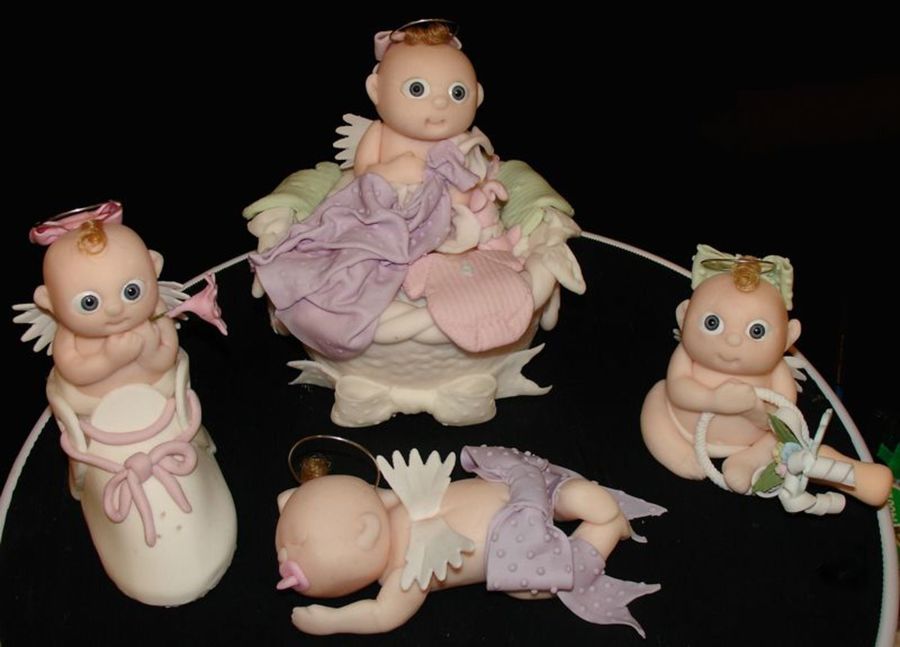Gumpaste Angel Babies - CakeCentral.com