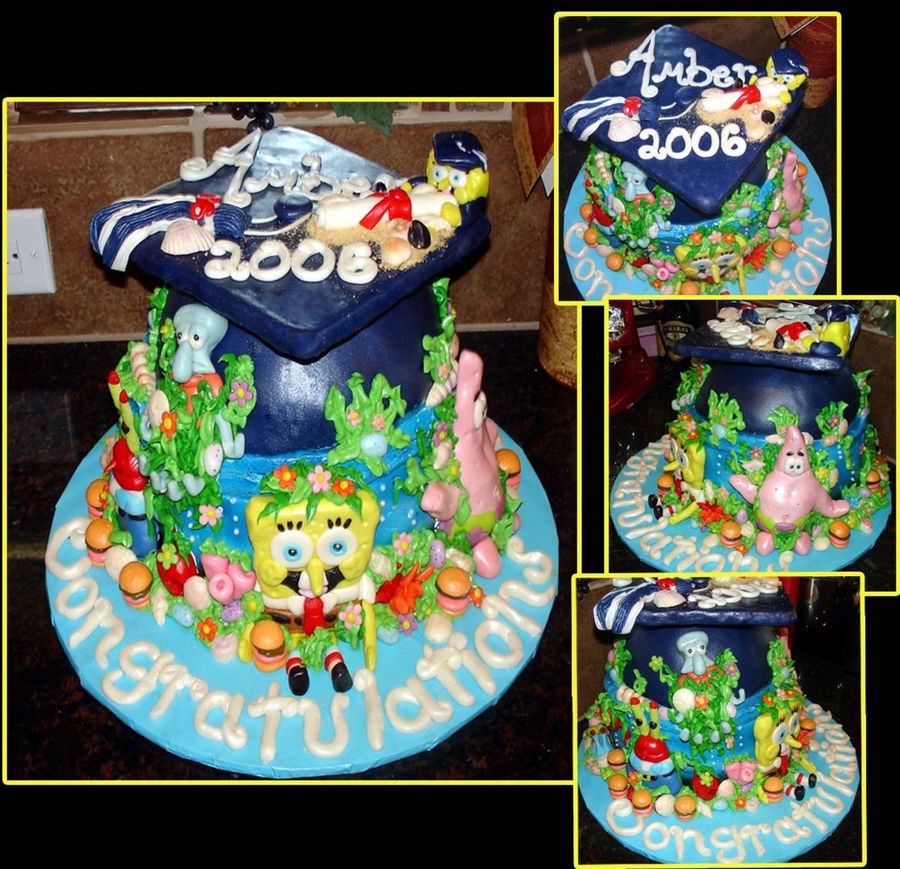Spongebob Graduation - CakeCentral.com