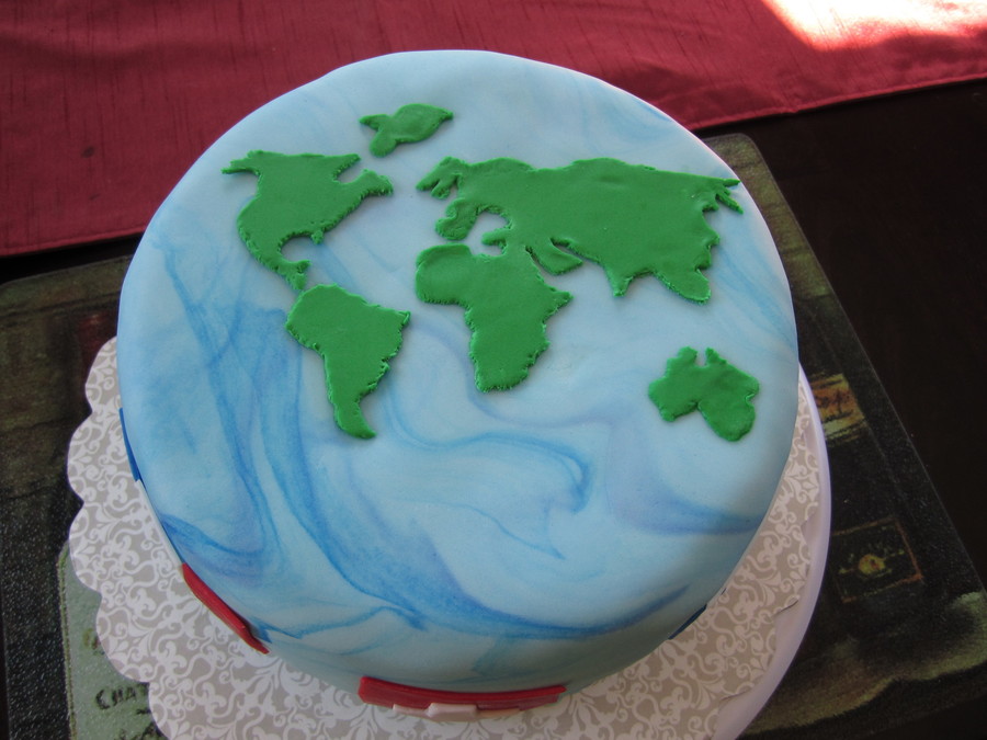 World Flags Cake - CakeCentral.com