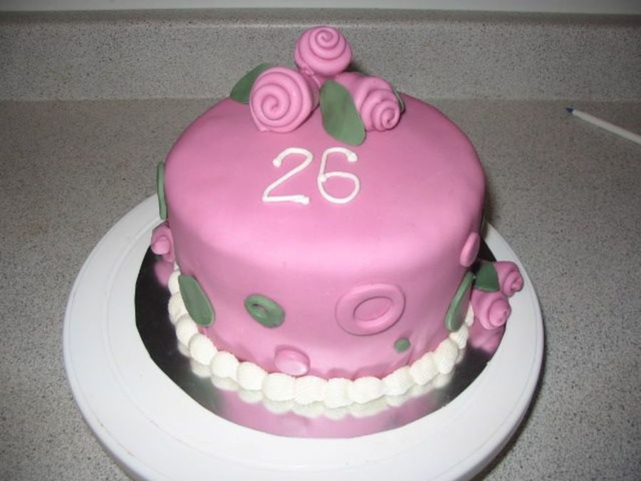 26Th Birthday Cake - CakeCentral.com