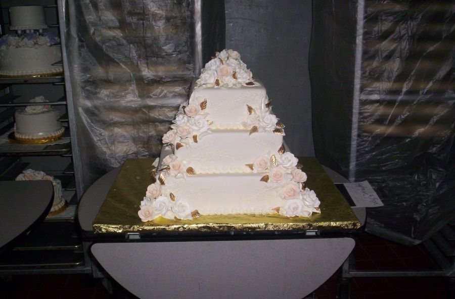 Pyramid Shaped Wedding Cake - CakeCentral.com