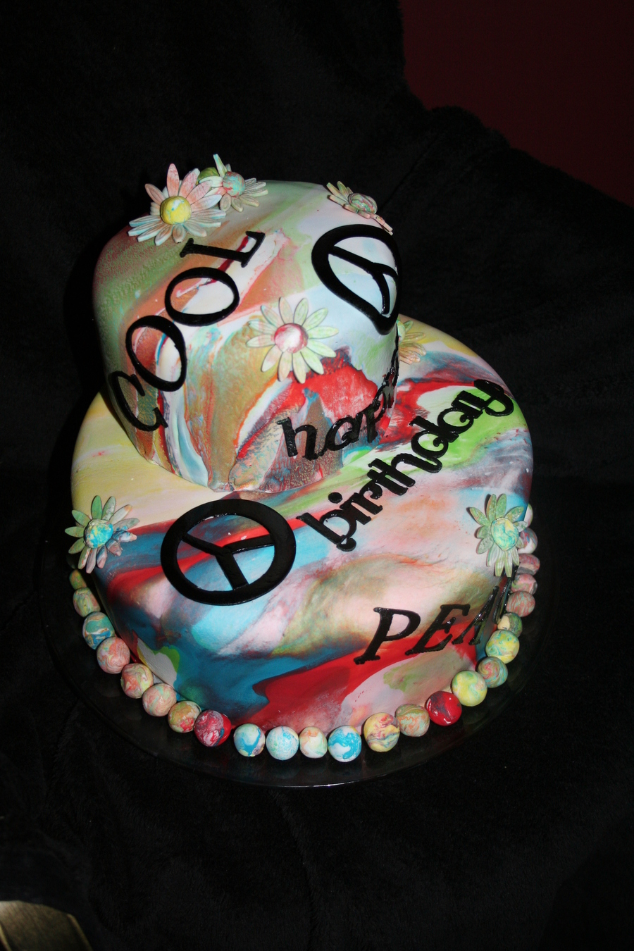 Peace - Groovy - Ty-Died - CakeCentral.com