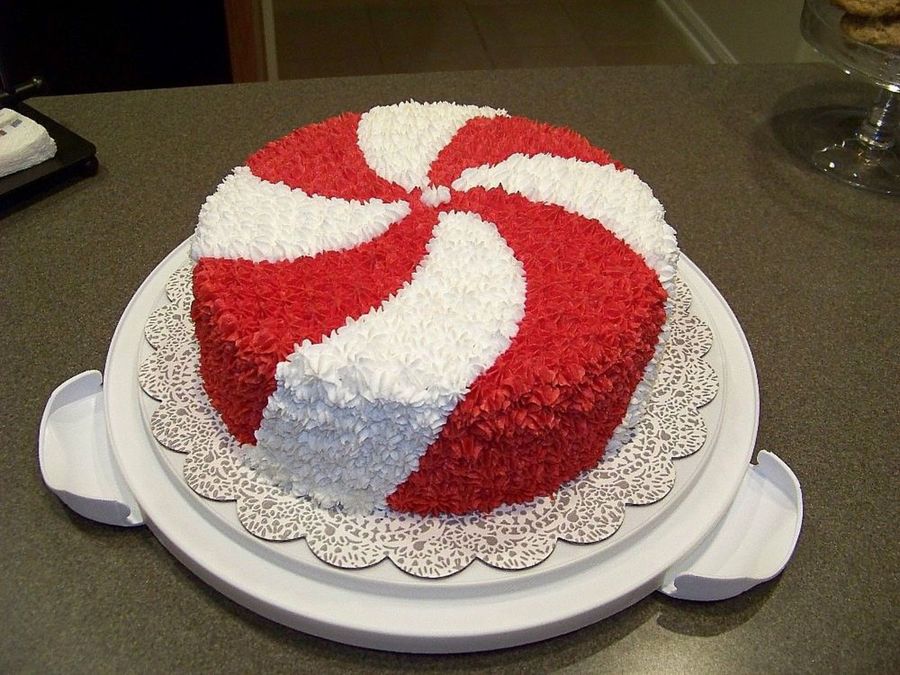Peppermint Candy Cake - CakeCentral.com