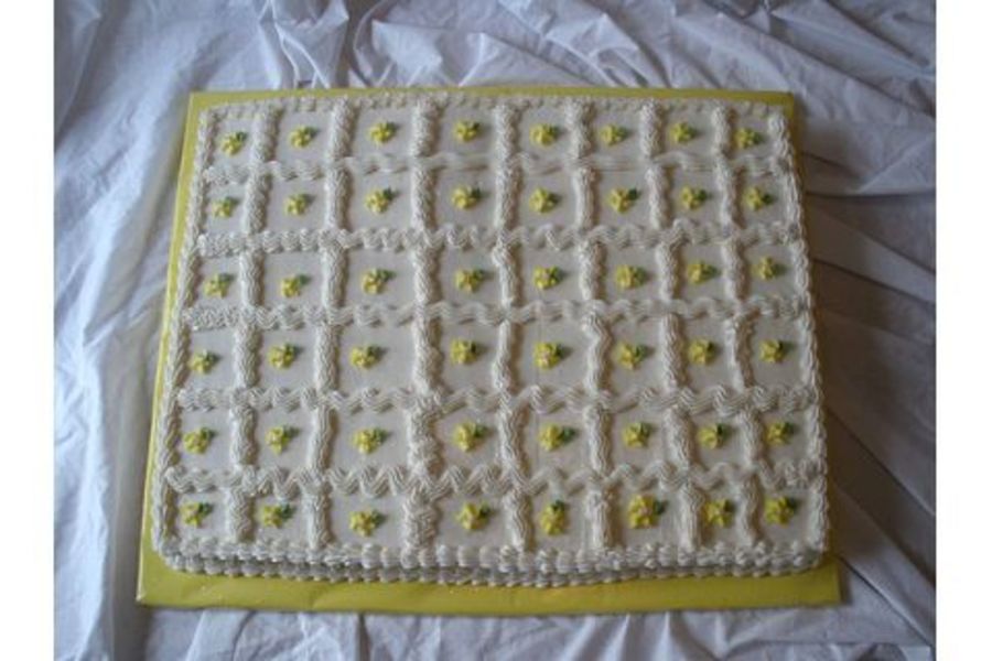 Scored Sheet Cake - CakeCentral.com