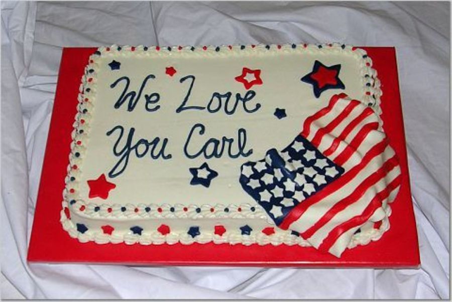 Flag Cake - CakeCentral.com