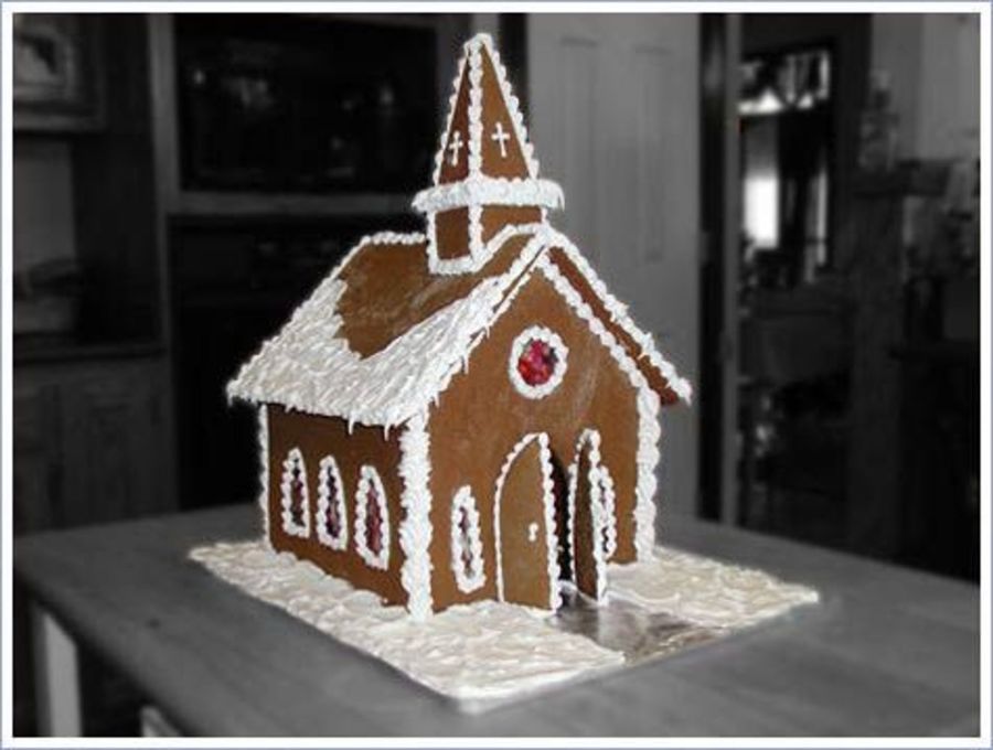 Gingerbread Church - CakeCentral.com