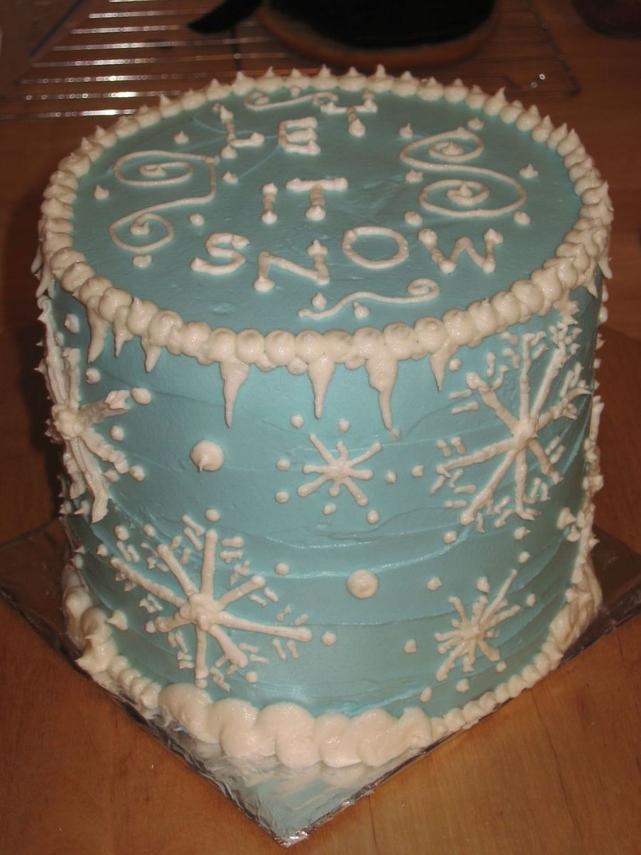 Snowflake Cake - CakeCentral.com