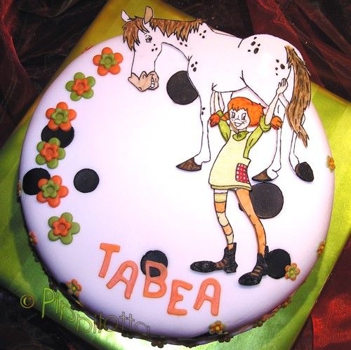Pippi Longstocking Cake - Side - CakeCentral.com