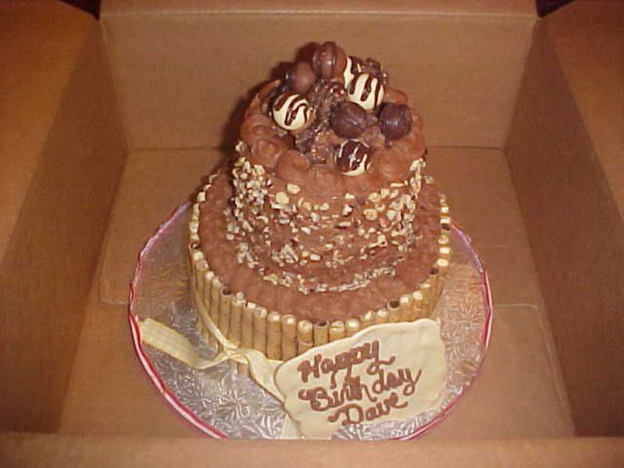 Chocolate Hazlenut Truffle Cake - CakeCentral.com